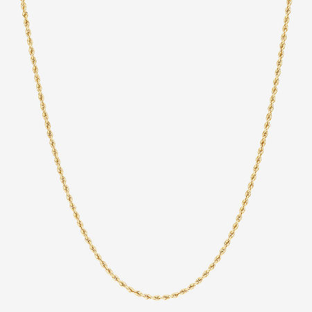 Click here for 14K Yellow Gold 18-24 1.35mm Hollow Rope Chain Nec... prices