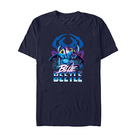 Click here for Mens Crew Neck Short Sleeve Blue Beetle Graphic T-... prices