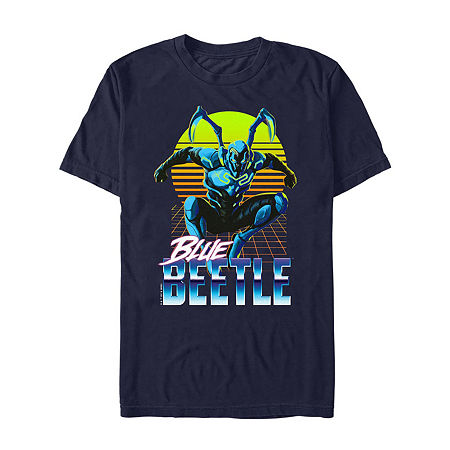 Click here for Mens Crew Neck Short Sleeve Blue Beetle Graphic T-... prices