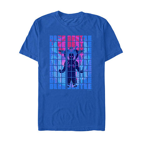 Click here for Mens Crew Neck Short Sleeve Blue Beetle Graphic T-... prices