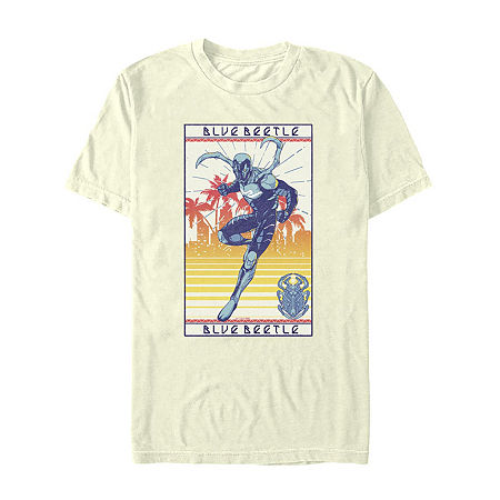 Click here for Mens Crew Neck Short Sleeve Blue Beetle Graphic T-... prices