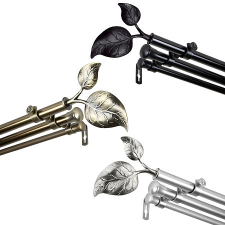 Click here for Rod Desyne Ivy Triple Curtain Rod  One Size  Black prices