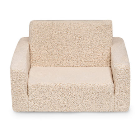 Click here for Cozee Flip Out Sherpa Chair  One Size  Brown prices