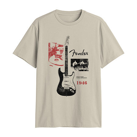 Click here for Fender Mens Crew Neck Short Sleeve Regular Fit Gra... prices