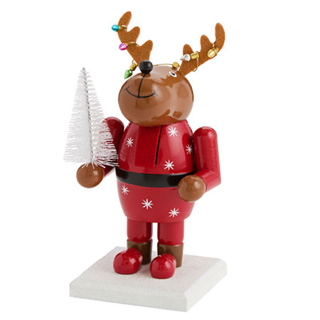 Click here for North Pole Trading Co. 7in Reindeer Wood Christmas... prices