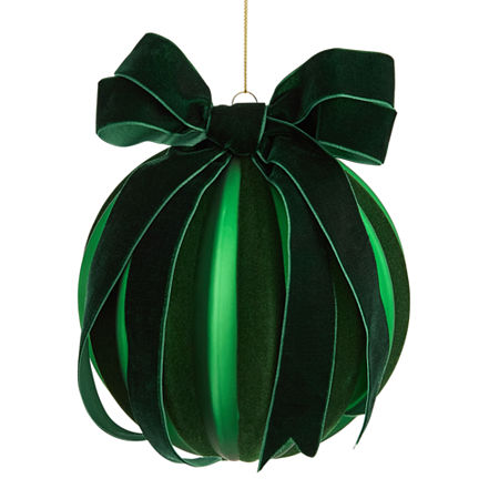 Click here for Martha Stewart Green Velvet Bow Ball Christmas Orn... prices