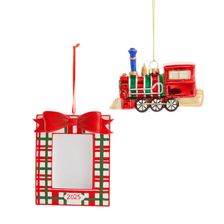 Click here for North Pole Trading Co. Train And Frame Set Christm... prices