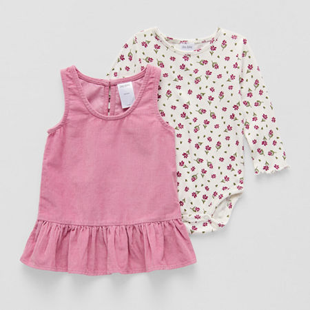 Click here for Okie Dokie Baby Girls Dress Set  9 Months  Pink prices