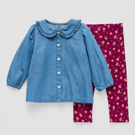 Click here for Okie Dokie Baby Girls Puffed Sleeve Dress Set  6 M... prices