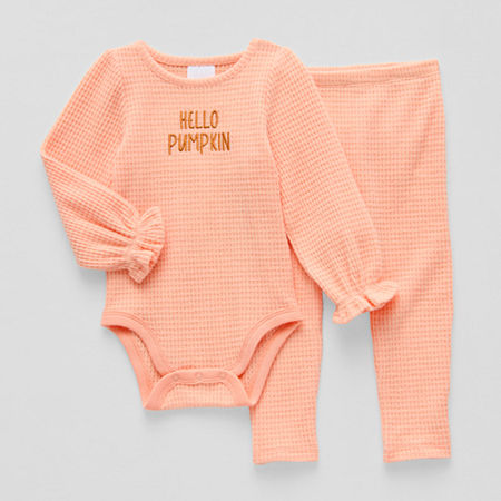 Click here for Okie Dokie Baby Girls 2-pc. Pant Set  Newborn  Pin... prices