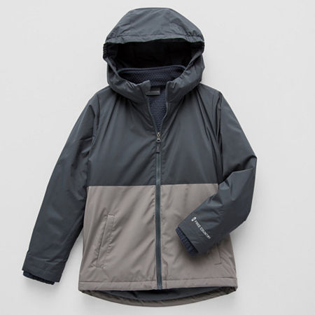 Free Country Little & Big Kid Boys Water Resistant Wind Resistant Midweight Puffer Jacket  Medium (10-12)  Black
