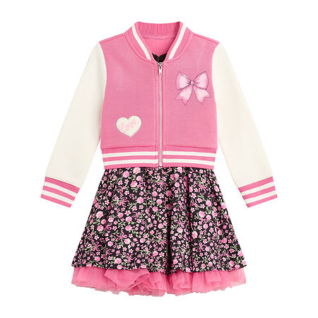 Click here for Knit Works Toddler Girls Floral Dress Set  4t  Pin... prices