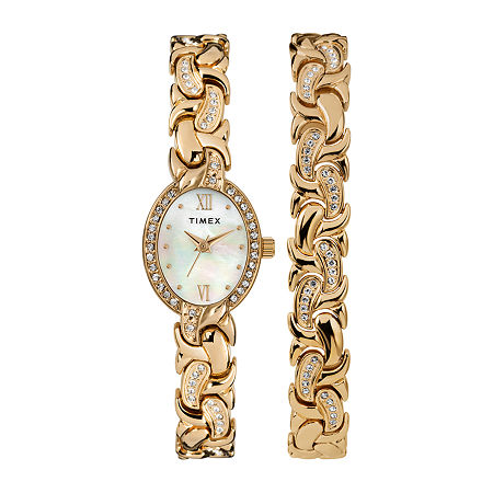 Click here for Timex Womens Gold Tone Bracelet Watch Tw2t49900ji... prices