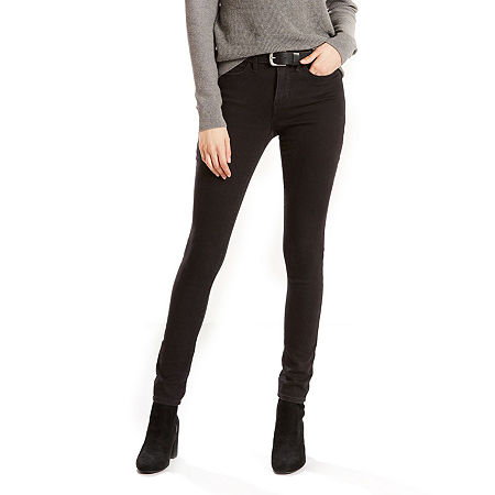 Levis Womens 311 Mid Rise Shaping Skinny Jeans - Bloom Black