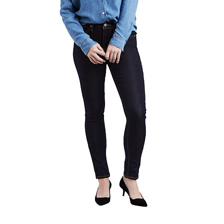 Levis Womens 311 Shaping Skinny Jeans in Short Length - Darkest Sky