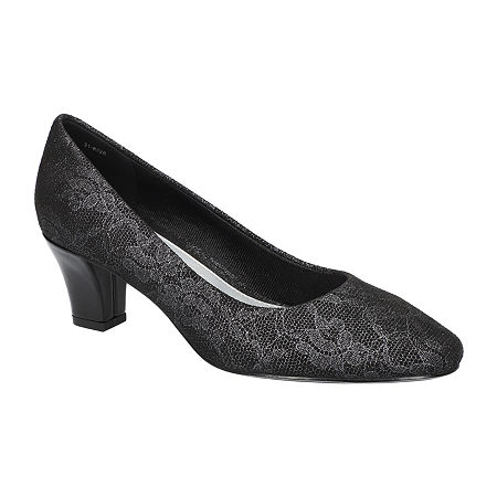 Click here for Easy Street Womens Ballari Pumps - Black Lace prices