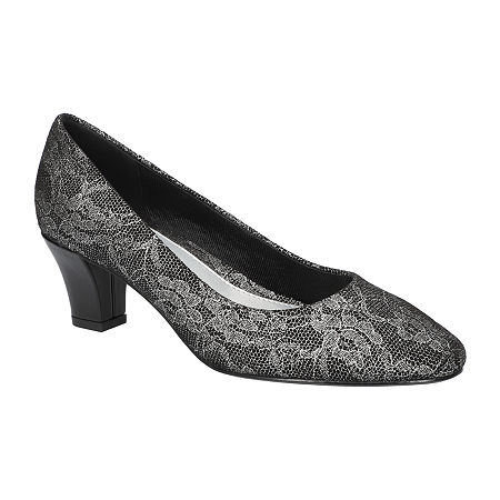 Click here for Easy Street Womens Ballari Pumps - Silver Lac prices