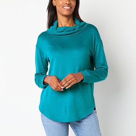 Click here for St. Johns Bay Womens Tall Cowl Neck Long Sleeve T-... prices