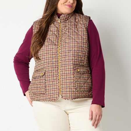 Click here for St. Johns Bay Womens Plus Heavyweight Quilted Vest... prices