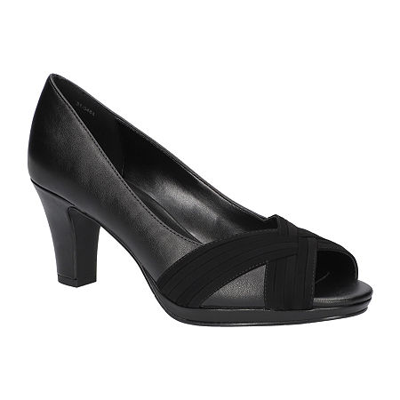 Easy Street Womens Lavish Platform Pumps - Black