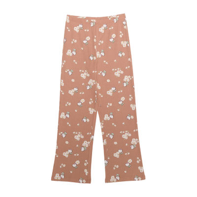 Little & Big Girls Hello Kitty Flare Pull-On Pants, Color: Cafe Au Lait ...