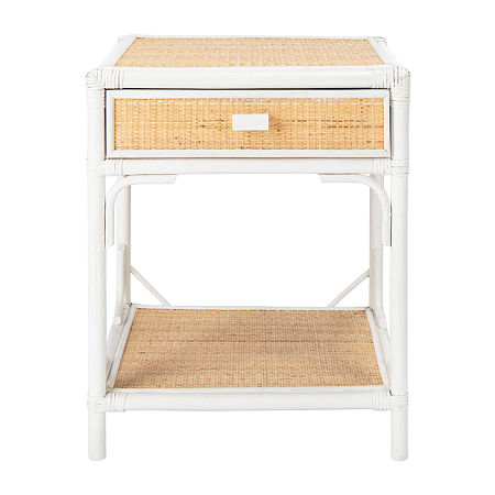 Click here for Roya 1-Drawer Nightstand  One Size  White prices