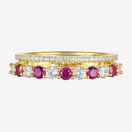 Click here for Womens Lab Created Gemstone 14K Gold Over Silver S... prices