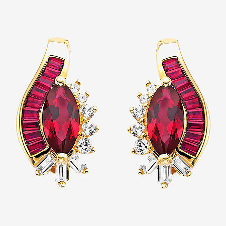 Click here for Lab-Created Ruby& White Sapphire 14K Gold Over Ste... prices