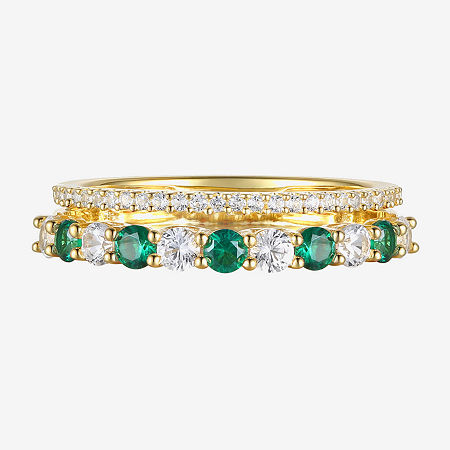 Click here for Womens Lab Created Gemstone 14K Gold Over Silver S... prices