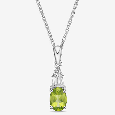 Click here for Genuine Peridot & Lab-Created White Sapphire Sterl... prices