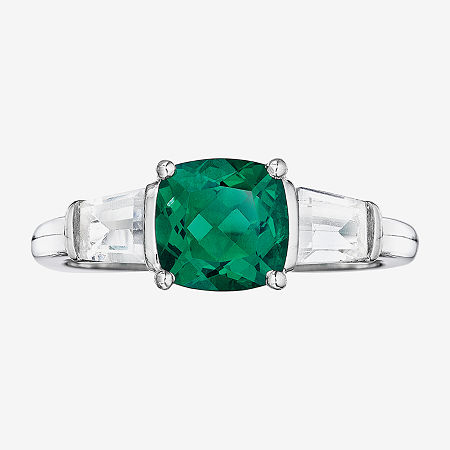 Click here for Simulated Emerald & Lab-Created White Sapphire Ste... prices