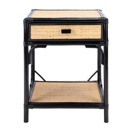 Click here for Roya 1-Drawer Nightstand  One Size  Black prices