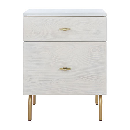 Click here for Genevieve 2-Drawer Nightstand  One Size  Gray prices