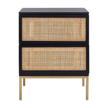 Click here for Zadie 2-Drawer Nightstand  One Size  Black prices
