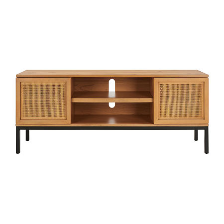 Click here for Zadie 1 Shelf Rattan Media Stand - Natural prices