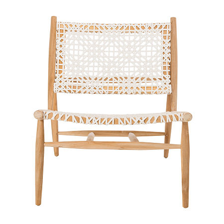 Click here for Safavieh Bandelier Leather Weave Accent Chair prices