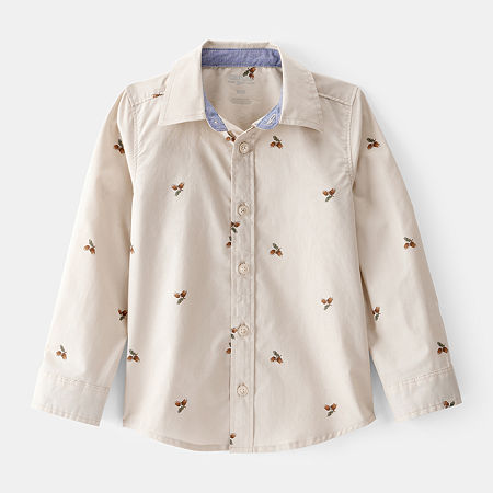 Click here for Oshkosh Toddler Boys Long Sleeve Cuffed Sleeve But... prices