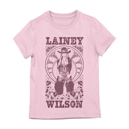 Click here for Lainey Wilson Little & Big Kid Girls Crew Neck Sho... prices