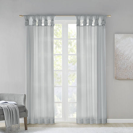 Click here for Madison Park Elowen Tab Top Sheer Set of 2 Curtain... prices
