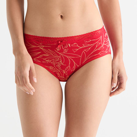 Click here for Ambrielle Cotton Brief Panty  Medium  Red prices