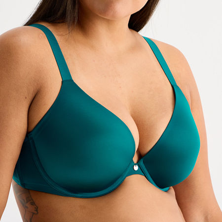 Click here for Ambrielle Plunge Push Up Bra  B  Green prices