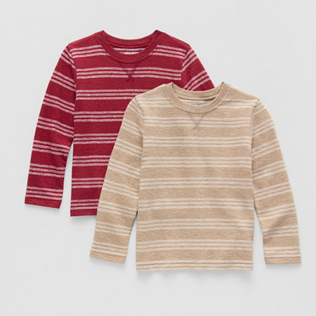 Click here for Okie Dokie Toddler & Little Boys Crew Neck Long Sl... prices