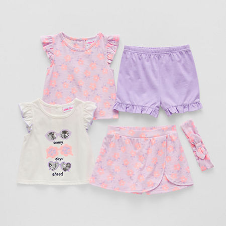 Click here for Little Lass Toddler Girls 5-pc. Short Set  4t  Pur... prices