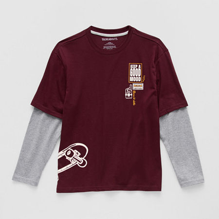 Click here for Thereabouts Little & Big Kid Boys Crew Neck Long S... prices