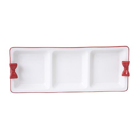 Click here for Martha Stewart Holiday Bow 3 Section Serving Tray... prices