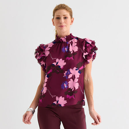 Click here for Liz Claiborne Womens Short Sleeve Blouse  Petite M... prices