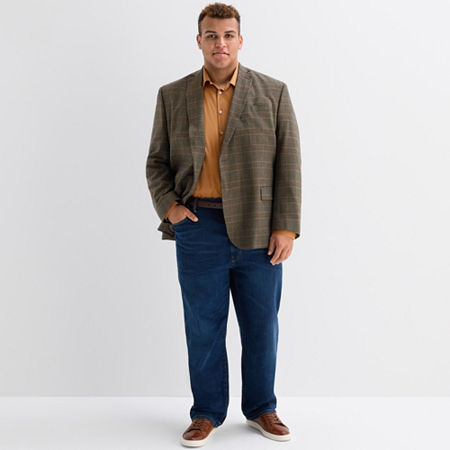 Click here for J. Ferrar Mens Big Plaid Sport Coat  56 Big Long... prices