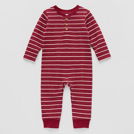 Click here for Okie Dokie Waffle Baby Boys Long Sleeve Jumpsuit... prices