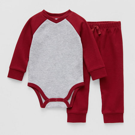 Click here for Okie Dokie Waffle Baby Boys 2-pc. Pant Set  24 Mon... prices
