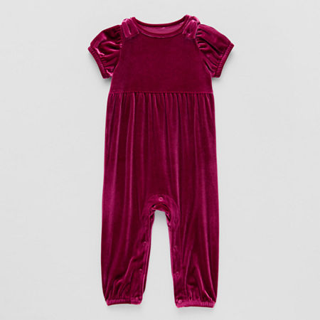 Click here for Okie Dokie Velour Baby Girls Round Neck Long Sleev... prices